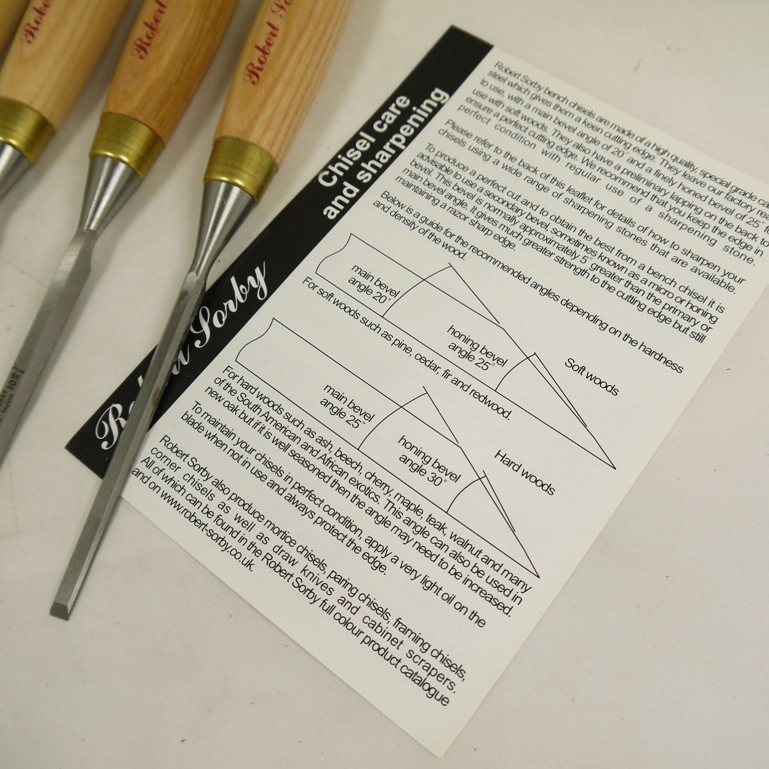 Robert Sorby 5-Piece Chisel Set | Woodsmith